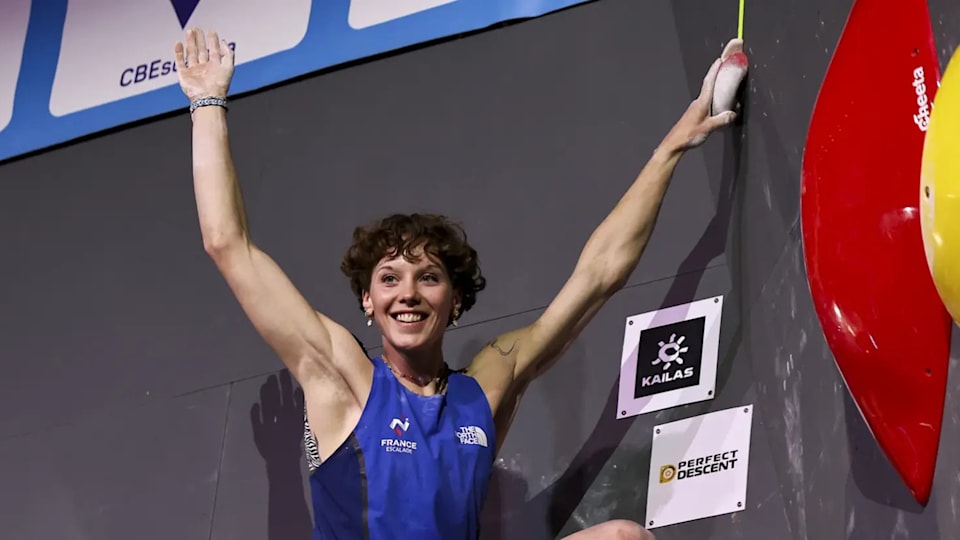 Por um décimo, francesa Nailé Meignan vence boulder feminino na Copa do ...