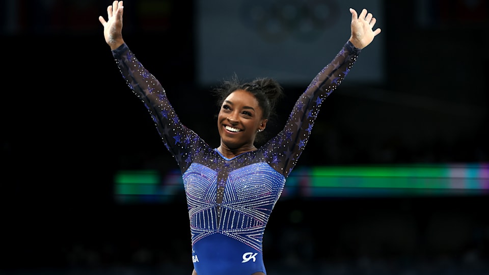 JO de Paris 2024 | Gymnastique artistique : Simone Biles remporte la médaille d'or, Rebeca ...