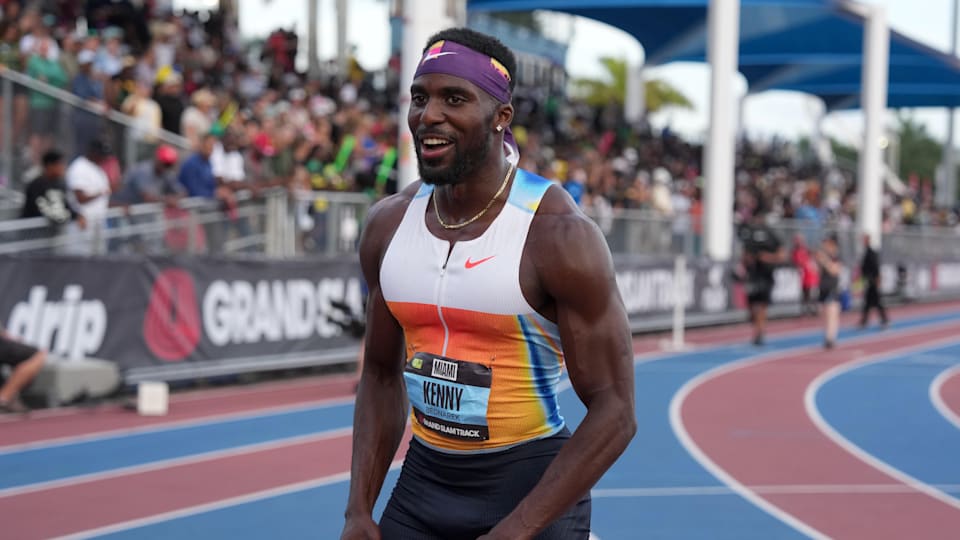 Grand Slam Track Miami 2025: Kenny Bednarek cruises to 200m world lead as Sydney McLaughlin ...