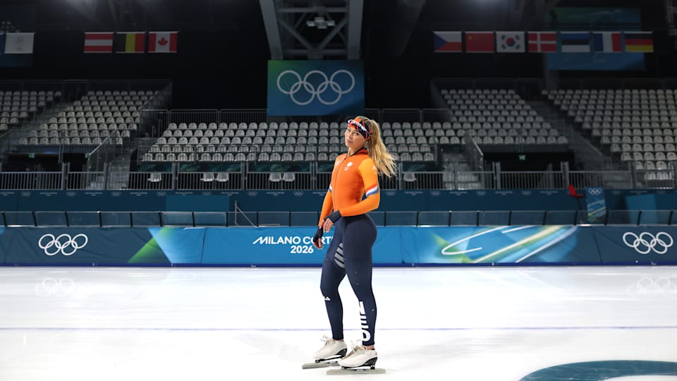 Speed skater Jutta Leerdam takes first training laps in Milan ahead of ...