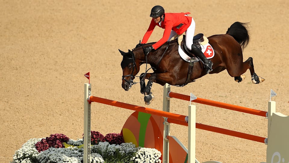 Horses Jumping In The Olympics
