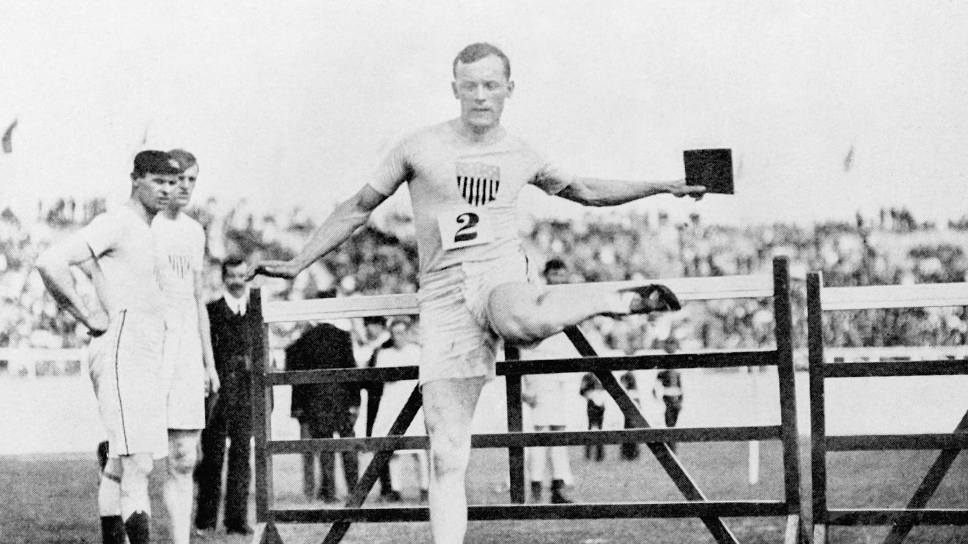 Hurdler Black And White