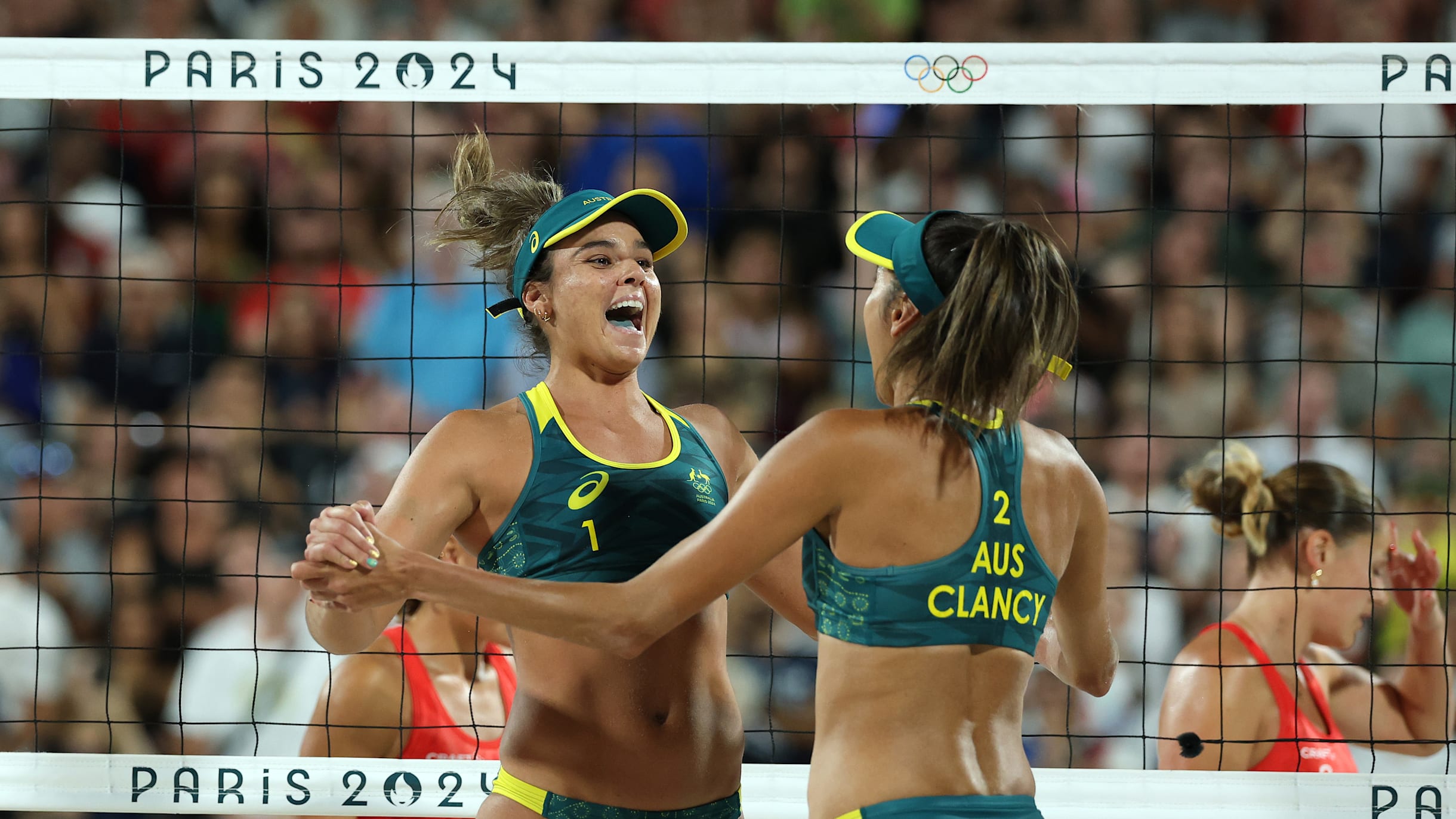 Paris 2024 women s beach volleyball All results as Brazil Australia Switzerland Canada advance to semi finals