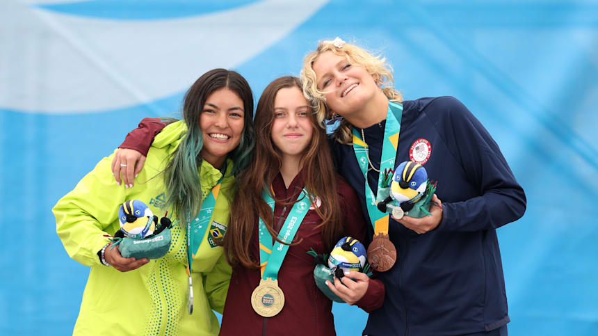 13-year-old Fay Ebert takes skateboarding gold at 2023 Pan American ...