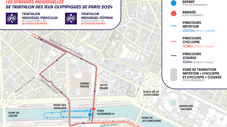 Jeux Olympiques de Paris 2024 - Test event de triathlon : Présentation ...