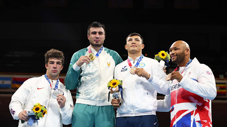 Bakhodir Jalolov is crowned Olympic super-heavyweight boxing champion