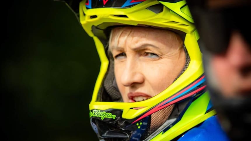 Godmother of British BMX racing makes comeback after 36 years
