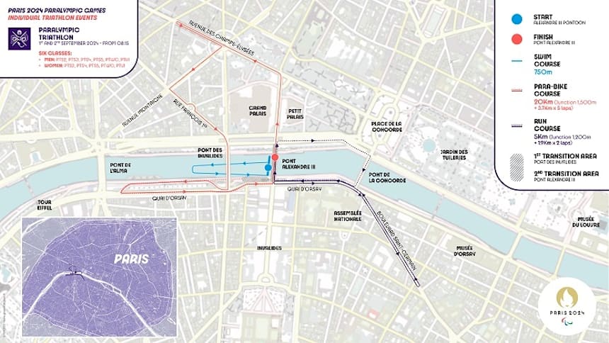 Paris 2024 Olympic and Paralympic triathlon route revealed, with races ... Paris 2024 Olympic and Paralympic triathlon route revealed, with races ...