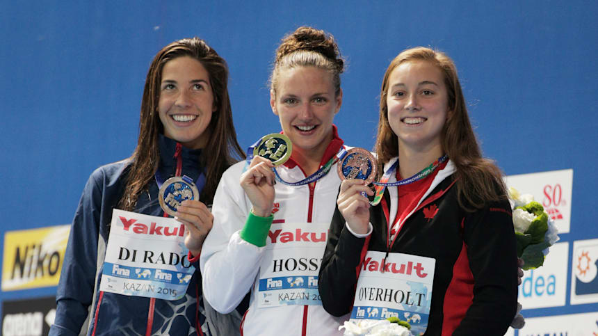 Emily Overholt is swimming in high spirits again