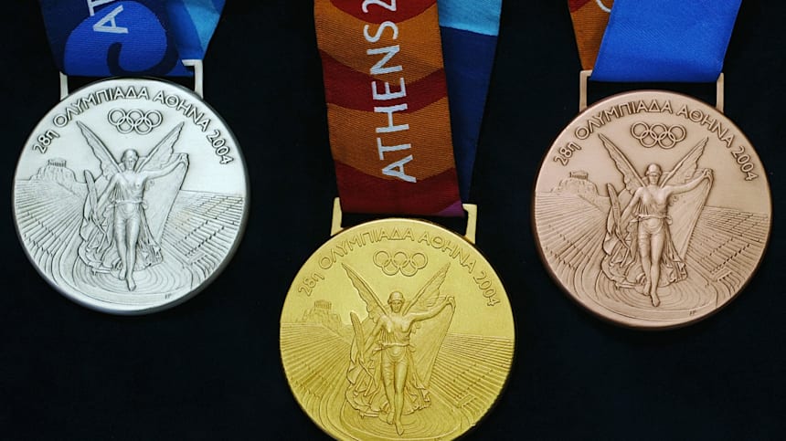 Which colour represents Asia in Olympic Rings?