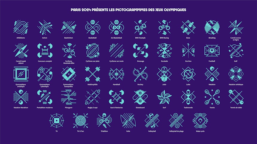 Paris 2024 révèle le look des prochains Jeux et 62 nouveaux pictogrammes sportifs