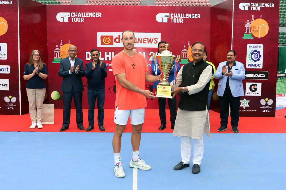 Delhi Open 2025 tennis: France’s Kyrian Jacquet wins singles title