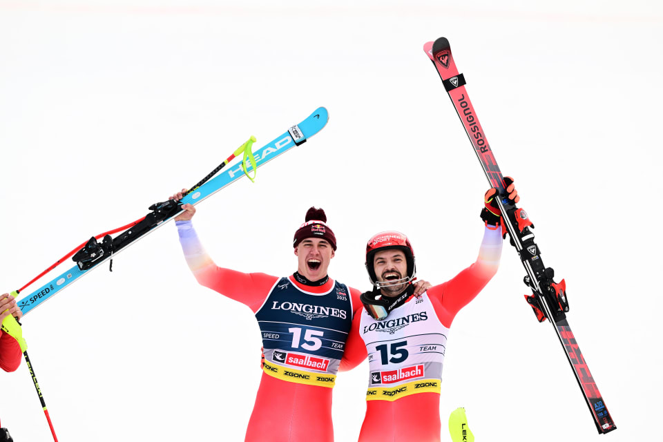 Switzerland complete podium sweep of inaugural men's team combined at ...