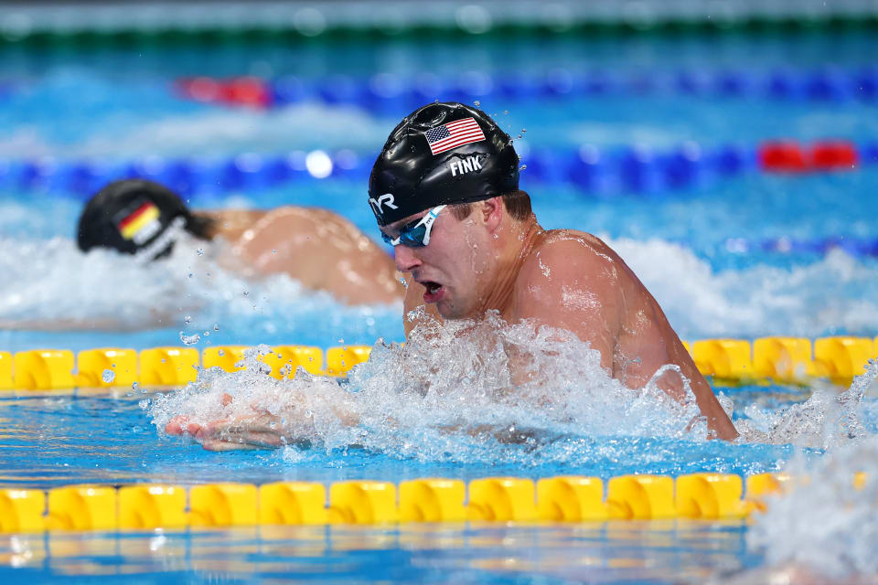 World Aquatics Championships 2024: Nic Fink claims first 100m ...