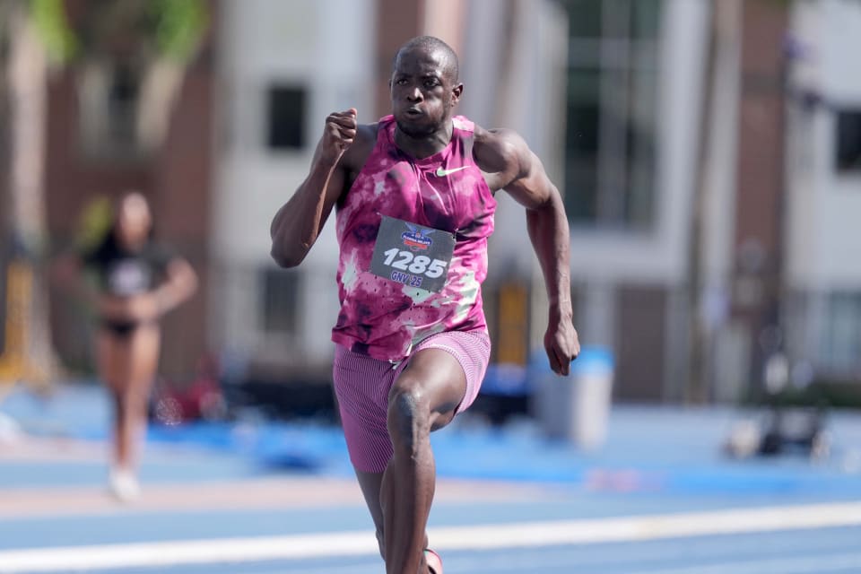 Jerome Blake blazes to 200m record at 2025 Canadian Track & Field ...