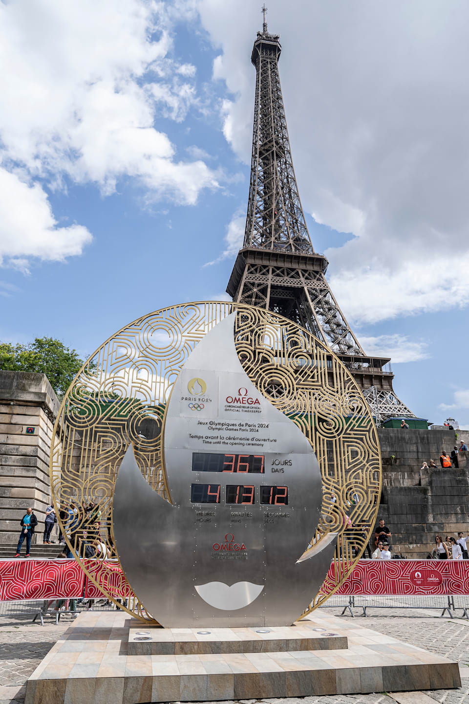 OMEGA unveils countdown clock to mark one year to go to Paris 2024