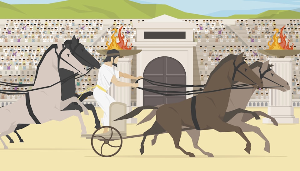 Chariot racing - Ancient Olympic Games