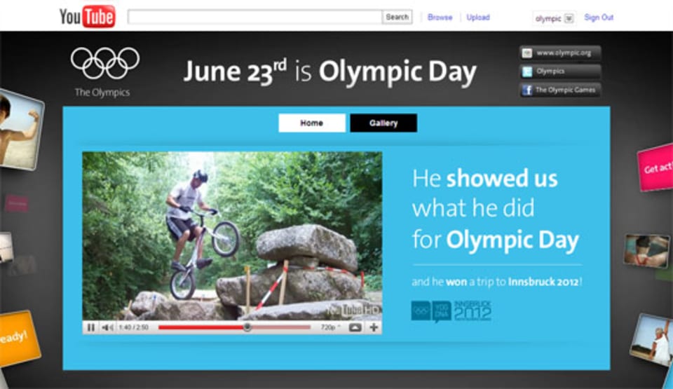 Olympic Day YouTube winner - Olympic News