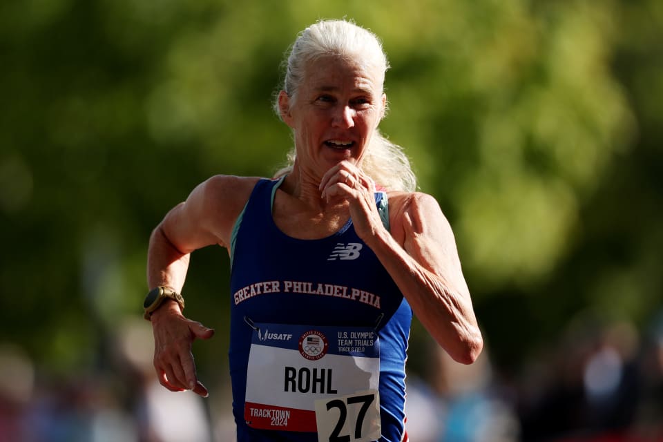58-year-old grandma Michelle Rohl race walks her way to podium at U.S ...