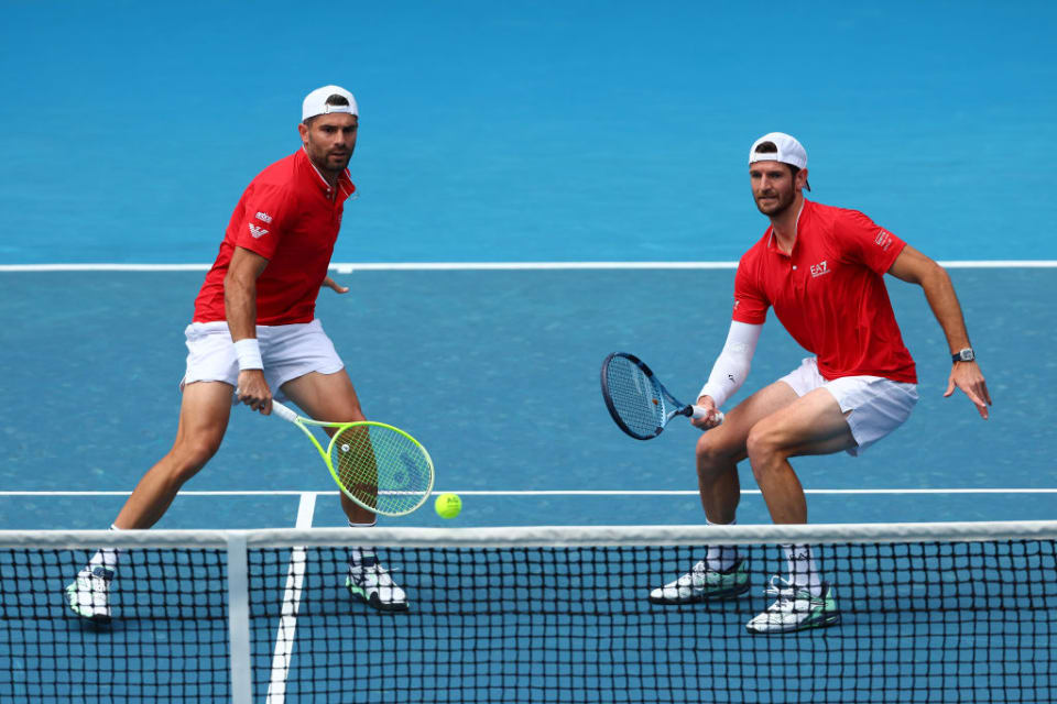Simone Bolelli / Andrea Vassori - Nuno Borges / Francisco Cabral all'Australian Open 2025 ...