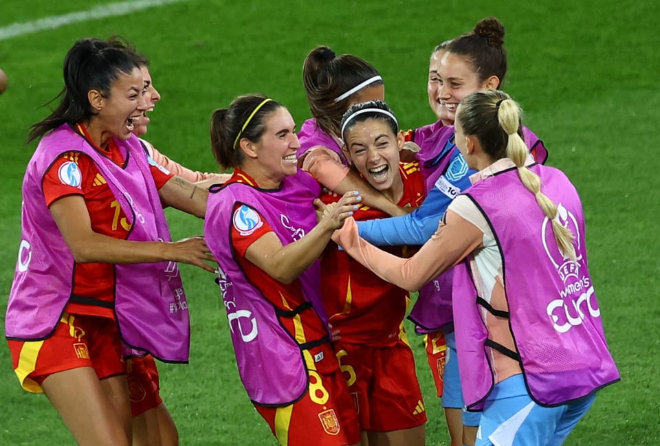 UEFA Women’s EURO 2025: Extra-time goal from Aitana Bonmatí sends ...