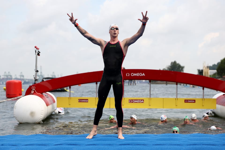 Florian Wellbrock claims third open water swimming title at World ...