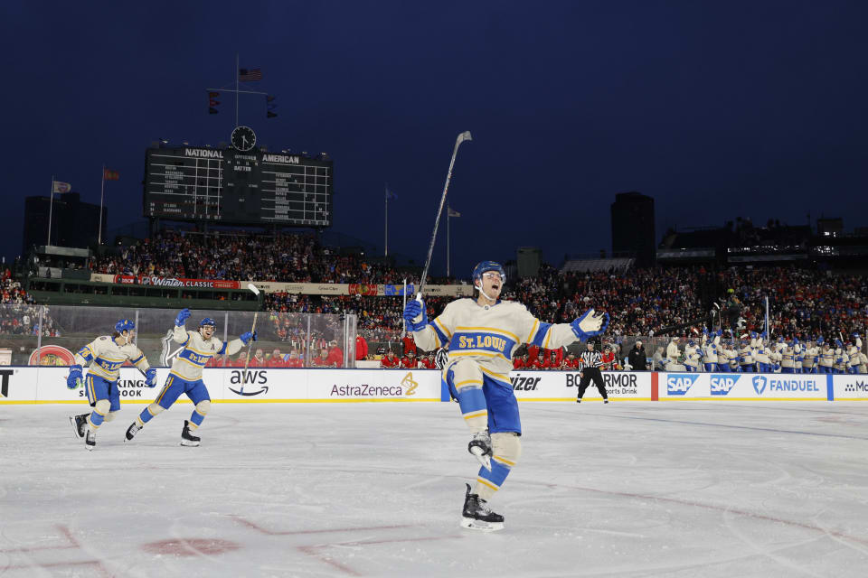 Cam Fowler shines as Blues tie NHL Winter Classic record for goals ...