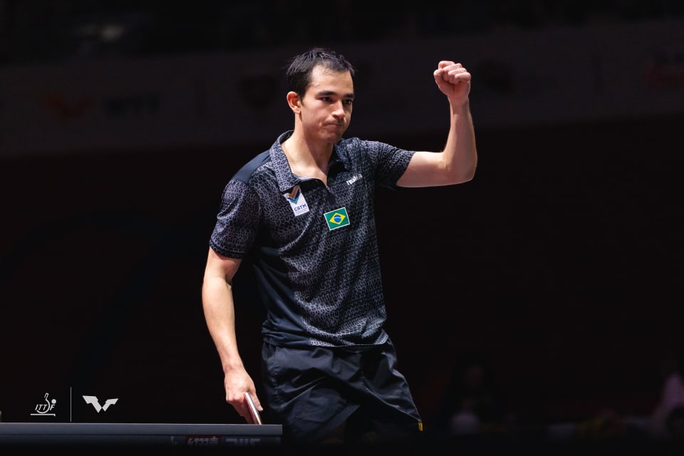 Hugo Calderano sobre sequência de 22 vitórias em 23 jogos em simples ...