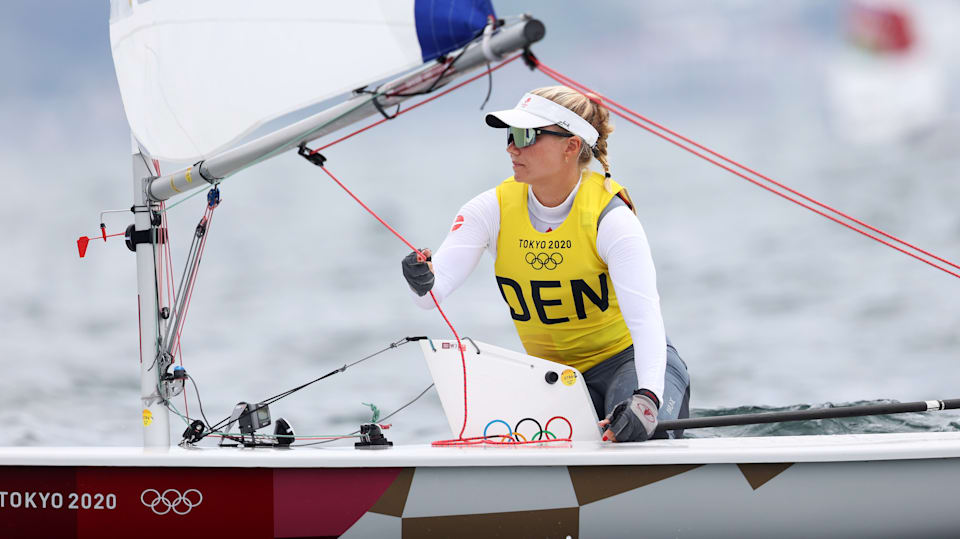 Denmark's Anne-Marie Rindom wins gold in women's laser radial