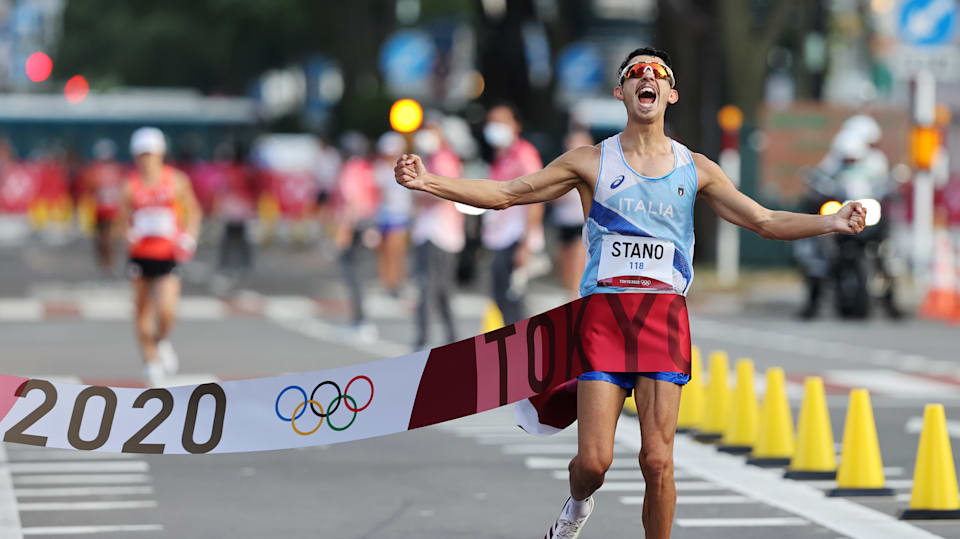 La marche victorieuse de Massimo Stano sur le 20 km