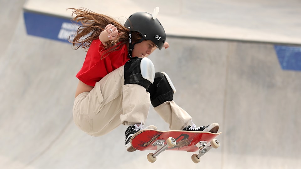 13-year-old Fay Ebert takes skateboarding gold at 2023 Pan American ...