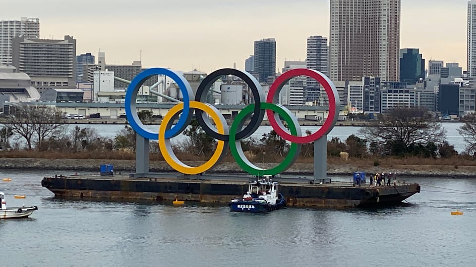 Olympic Symbol arrives in Tokyo for 2020 Games