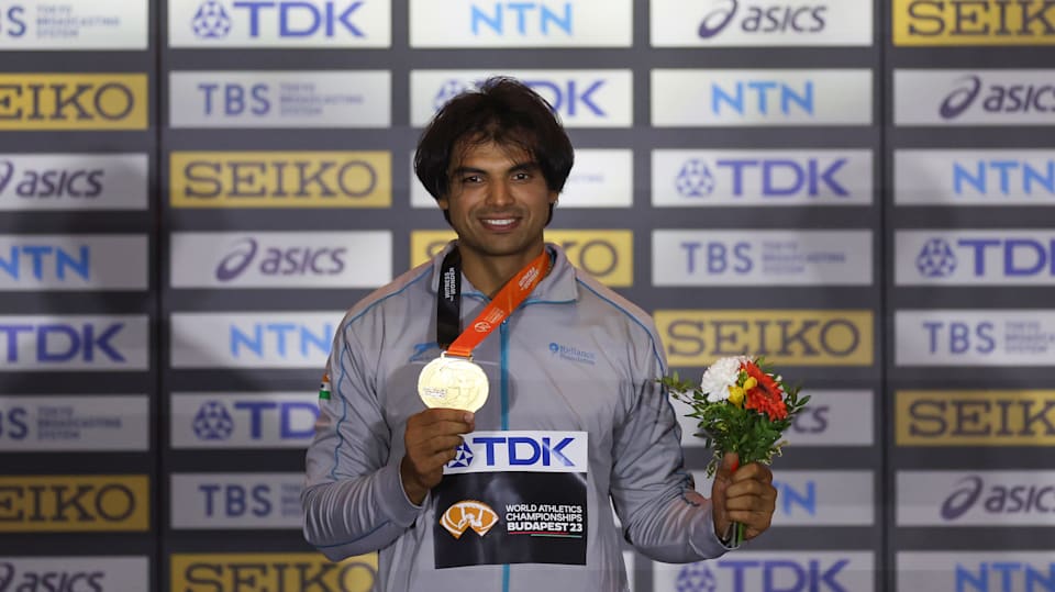 Neeraj Chopras Gold Medal At World Athletics Championships 2023 India