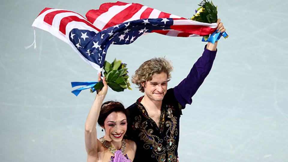 Record-breakers Davis and White claim historic ice dance gold - Olympic ...