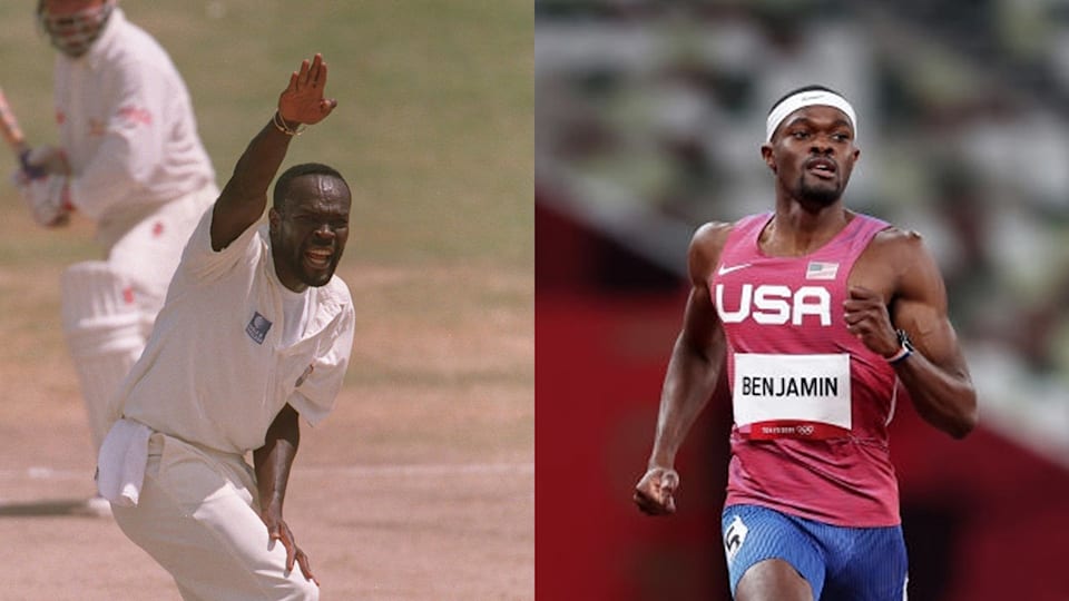 Hurdler Rai Benjamin makes cricketer father Winston proud