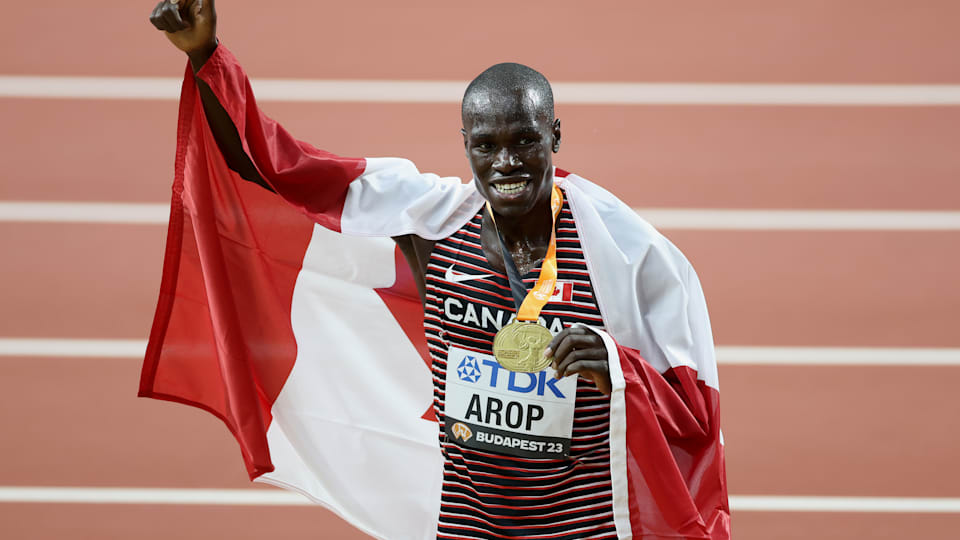 Marco Arop’s journey from fleeing war with his family to becoming world ...