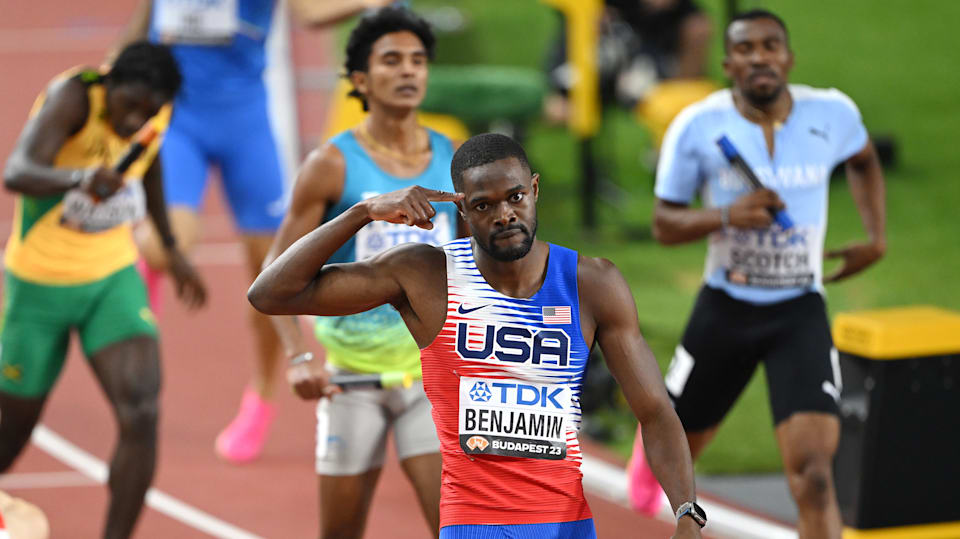 World Athletics Championships 2023: Rai Benjamin anchors Team USA to ...