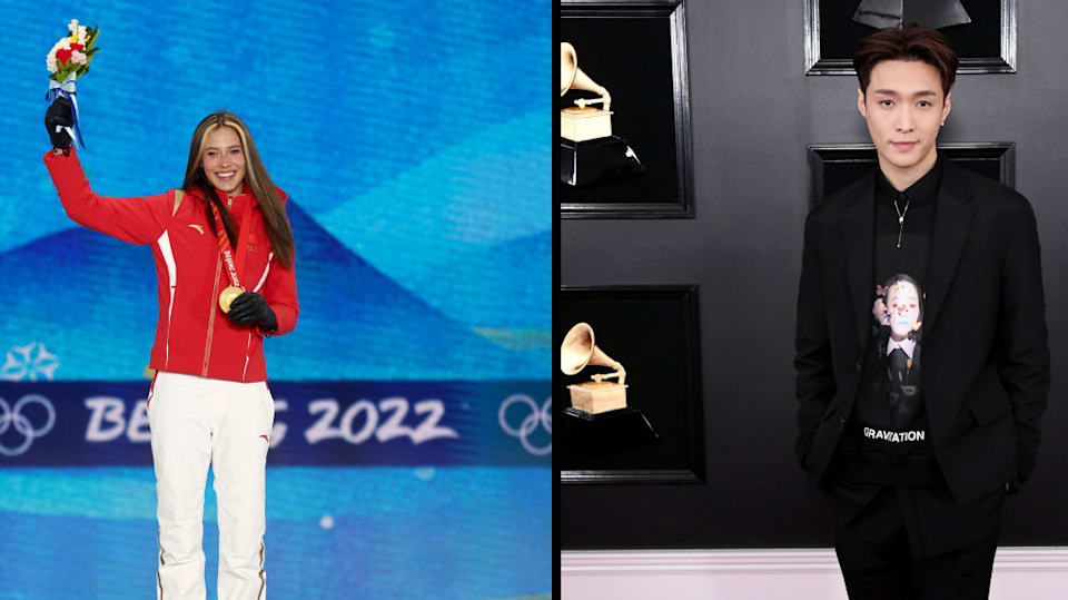 120 million likes: Ailing (Eileen) Gu and Chinese superstar Lay Zhang ...