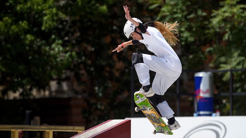 WST Street Skateboarding Rome 2023: Liz Akama hits final trick to take ...