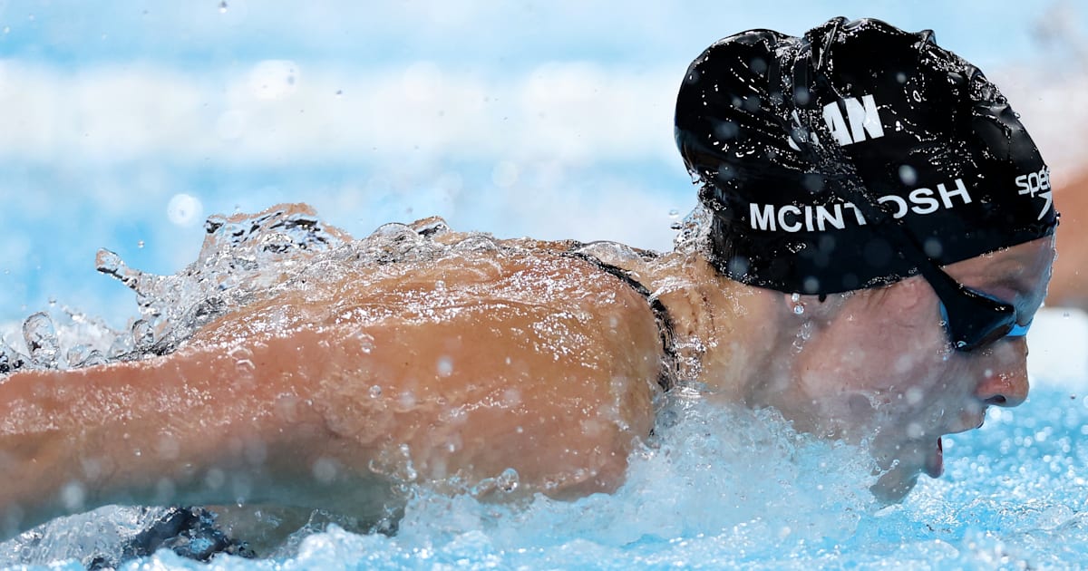 Paris 2024 swimming: All results, as Summer McIntosh comes from behind ...