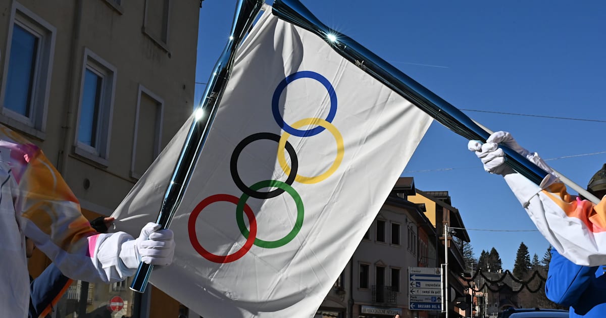 The preview of the 47th stage of the Olympic Torch Relay, from San Donà ...