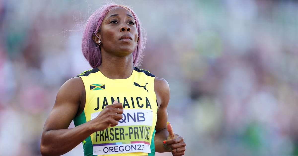 Shelly-Ann Fraser-Pryce, Shericka Jackson, and Kishane Thompson to ...