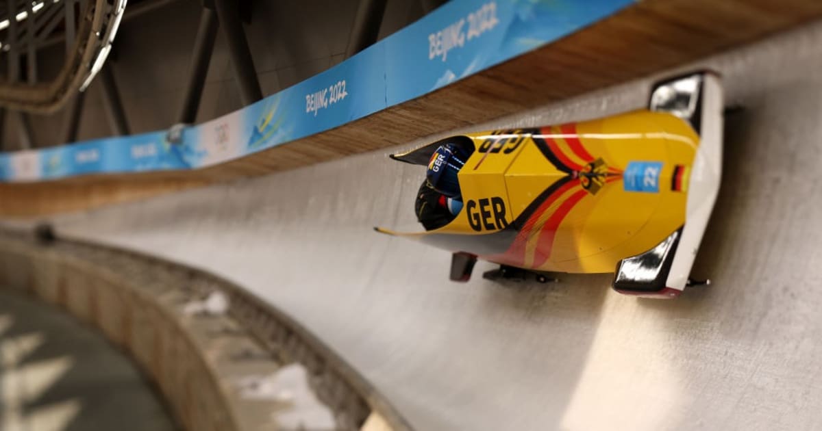 Men's 2-Man Official Training Heats 3 & 4 - Bobsleigh | Beijing 2022 ...