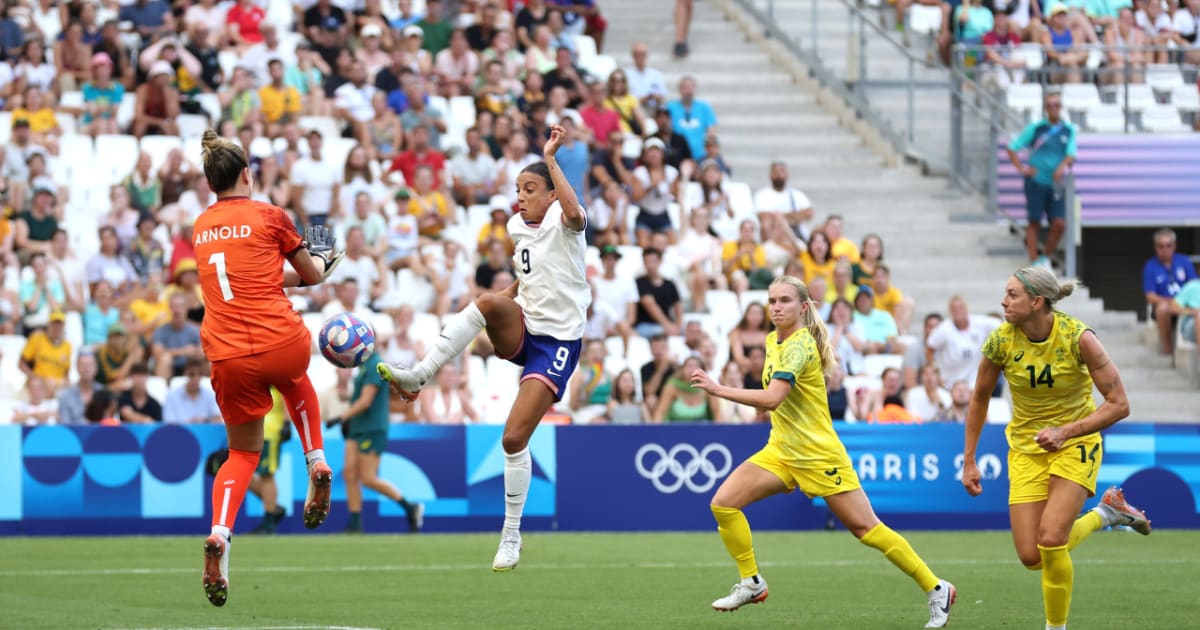 USA defeat Australia 2-1 in women's football at the Paris 2024 Olympics ...