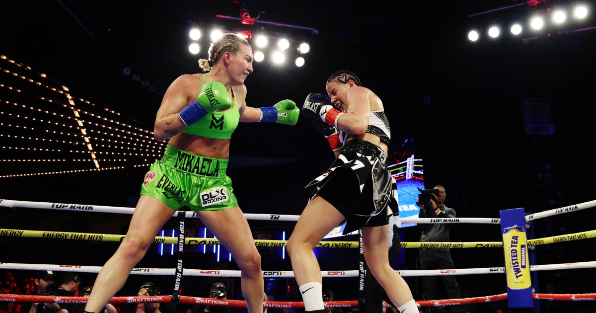 Mikaela Mayer becomes three-division world champion boxer with win over ...