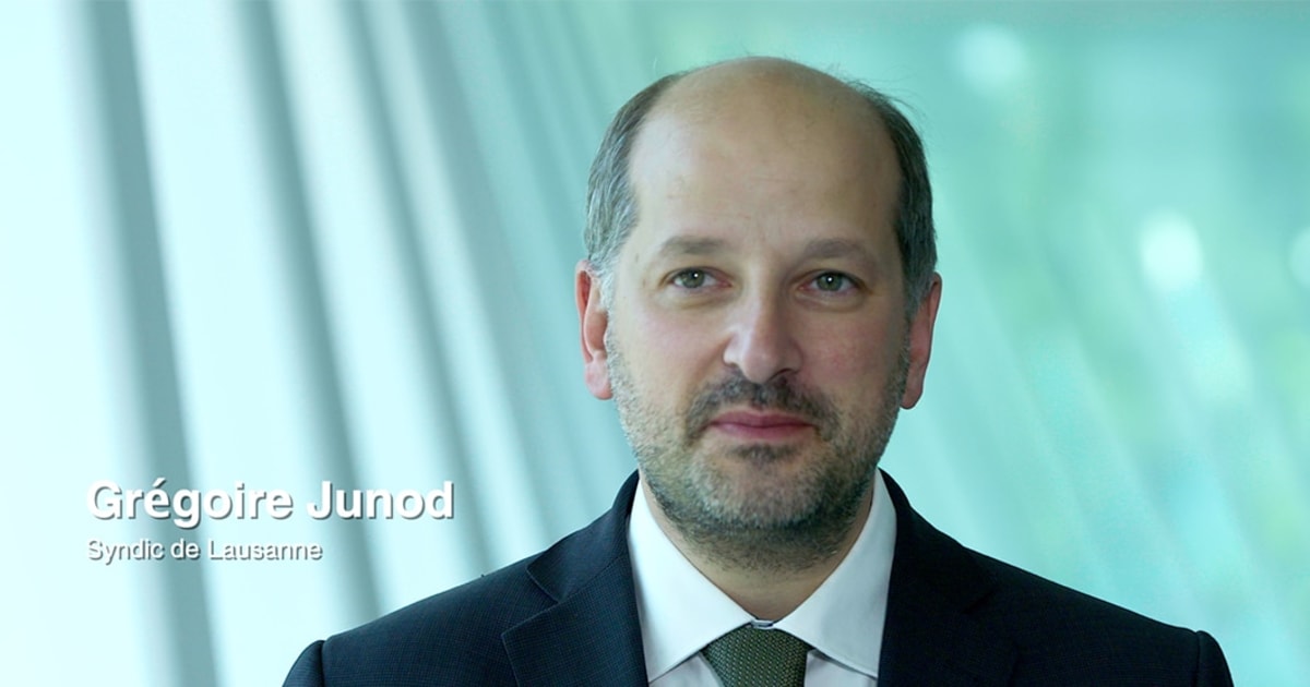 The Olympic House and the city of Lausanne