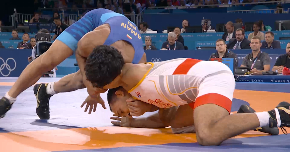 Herren GFreistil 57kg Kampf um Platz 3, Kampf A | Ringen | Olympische Spiele Paris 2024