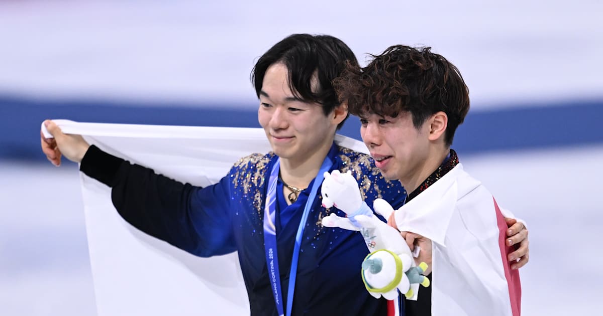 Winter Olympics 2026: Figure skaters Kagiyama Yuma, Sato Shun win men's ...