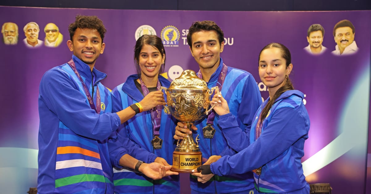 Squash World Cup 2025: India beat Hong Kong China in final to win ...