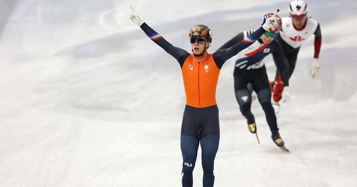 Winter Olympics 2026: Netherlands race to first-ever men’s short track ...